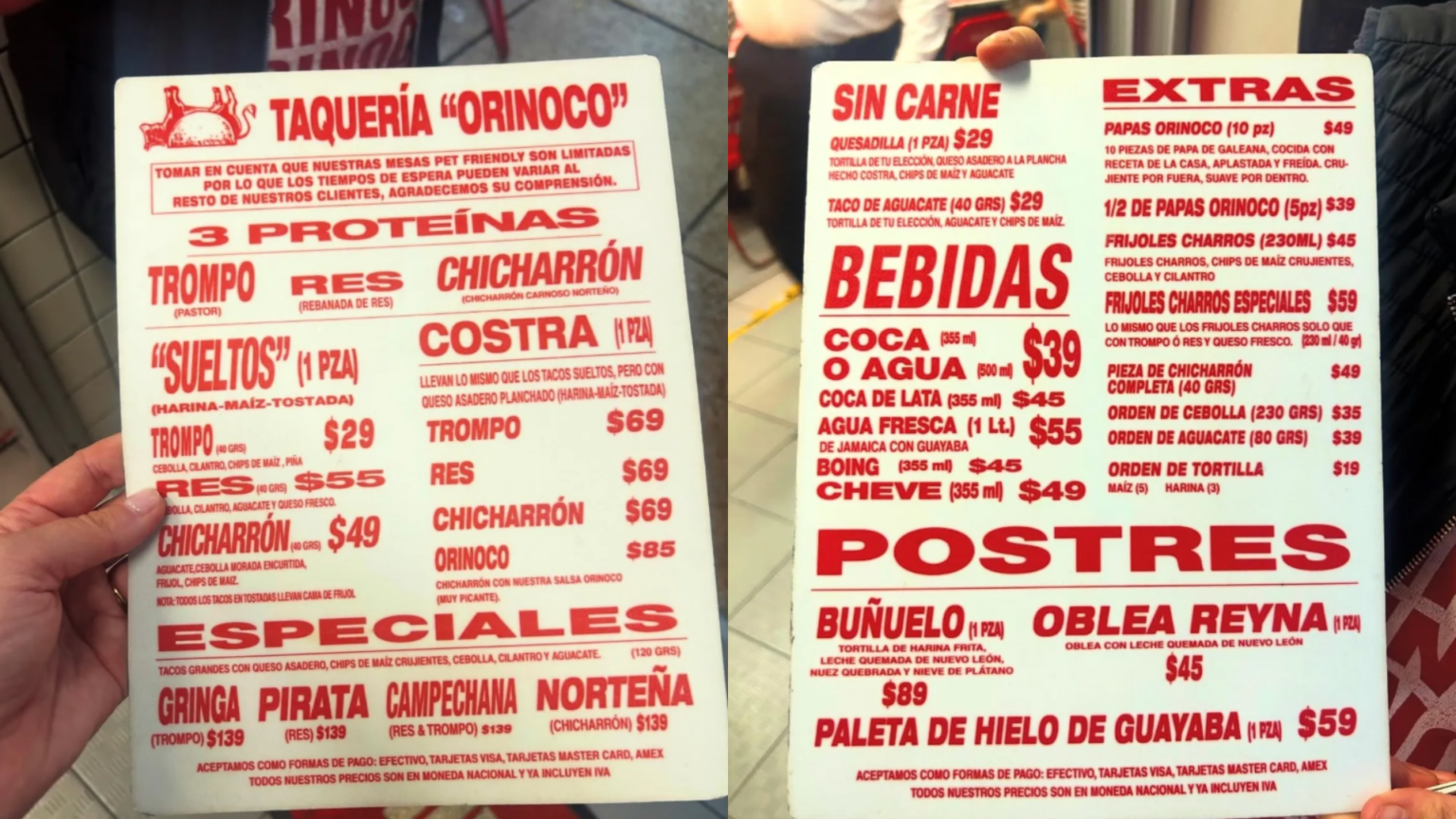 Taquería Orinoco: Por qué son tan famosos sus tacos y su menú - Alternativo